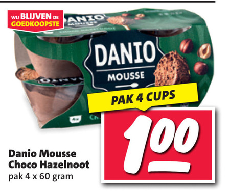 Danone Danio chocolademousse folder aanbieding bij Nettorama - details