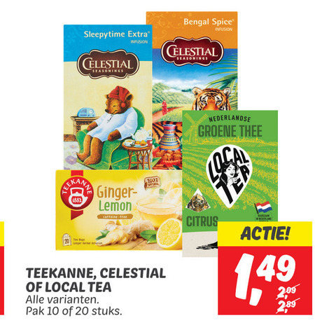 Celestial thee folder aanbieding bij Dekamarkt - details