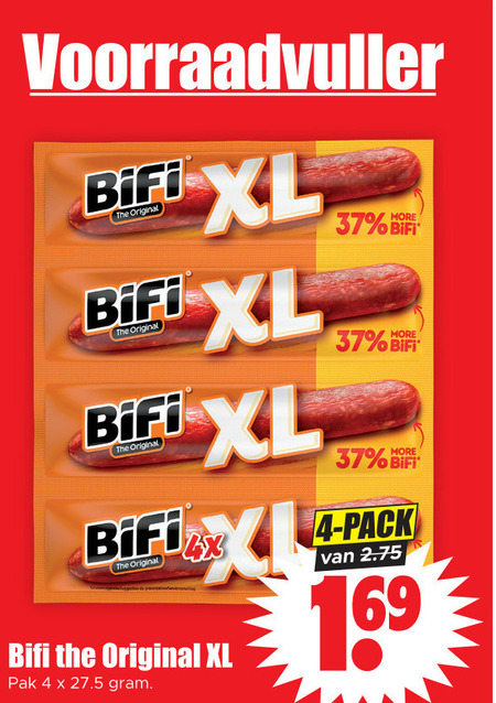 Bifi bierworstjes folder aanbieding bij Dirk - details
