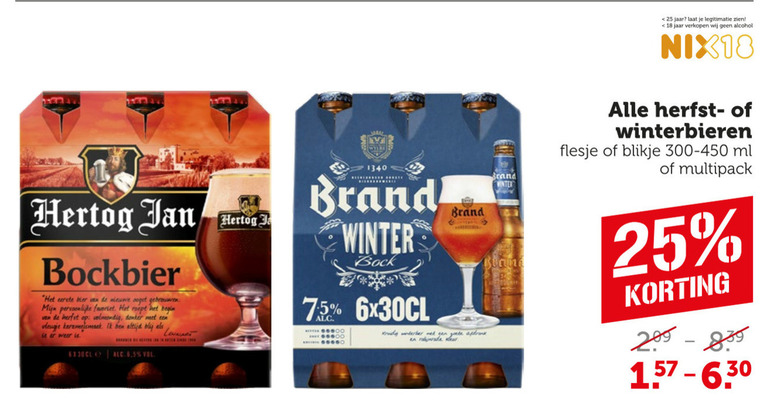 Hertog Jan bokbier folder aanbieding bij Coop - details
