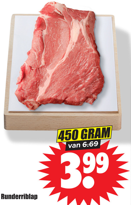 runderriblap folder aanbieding bij Dirk - details