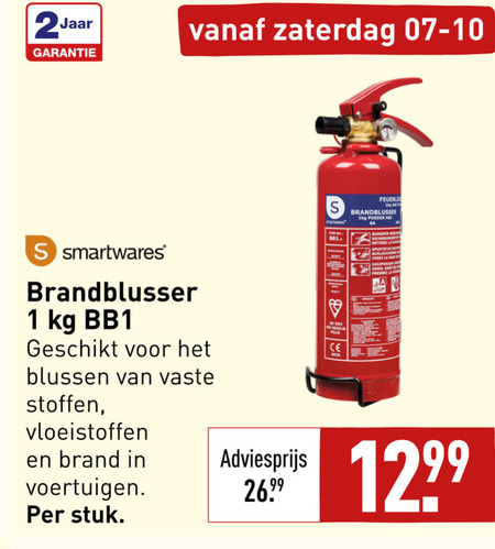 brandblusser folder aanbieding bij Aldi - details