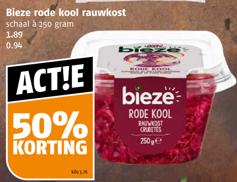 rauwkost folder aanbieding bij Poiesz - details