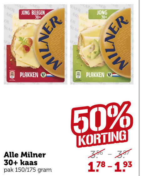 Milner kaas folder aanbieding bij Coop - details