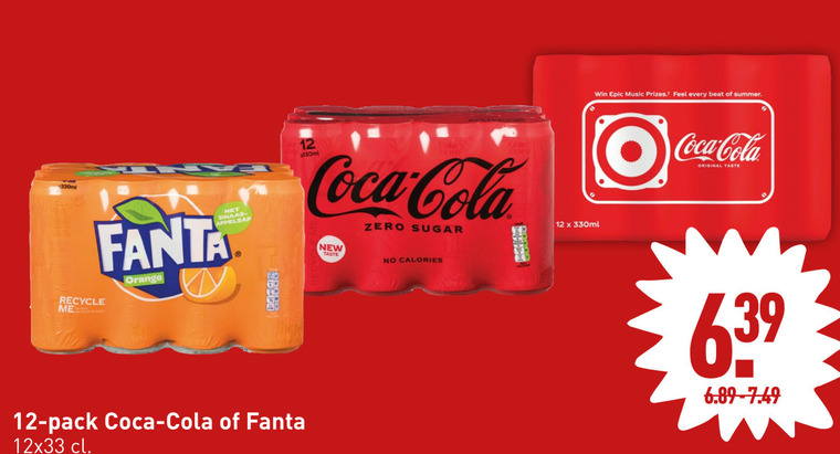 Fanta frisdrank, cola folder aanbieding bij Aldi - details