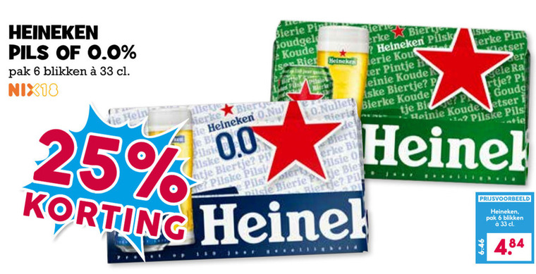 Heineken blikje bier folder aanbieding bij Boons Markt - details