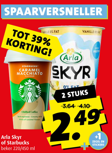 Arla yoghurt, ijskoffie folder aanbieding bij Boni - details