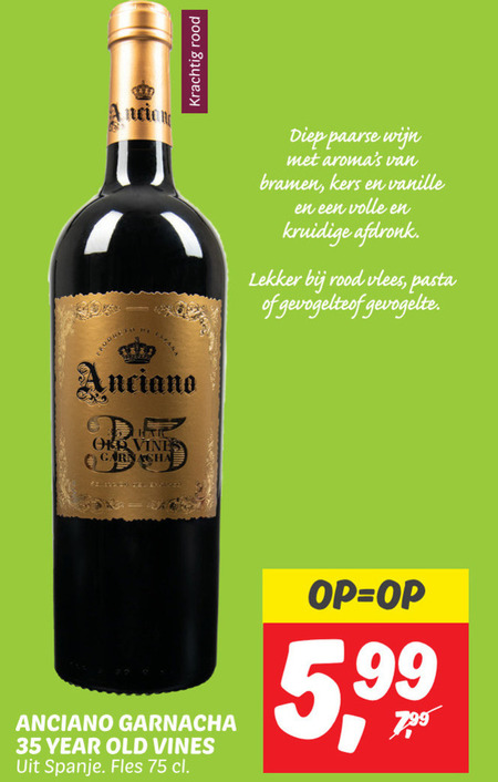 rode wijn folder aanbieding bij Dekamarkt - details