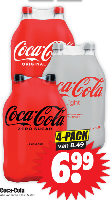 Coca-Cola cola folder aanbieding bij Dirk - details
