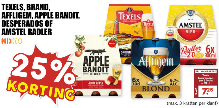 Amstel speciaalbier, krat bier folder aanbieding bij MCD Supermarkt ...