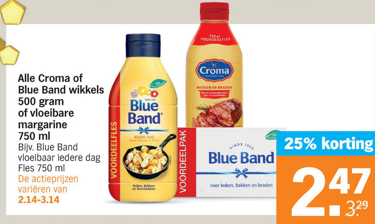 Blue Band olie en vetten folder aanbieding bij Albert Heijn - details