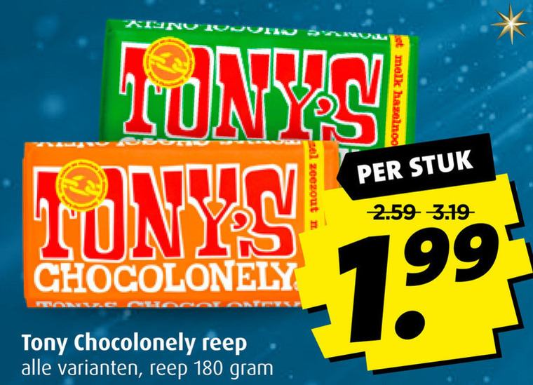 Tony Chocolony chocolade folder aanbieding bij Boni - details