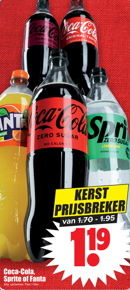 Sprite cola, frisdrank folder aanbieding bij Dirk - details