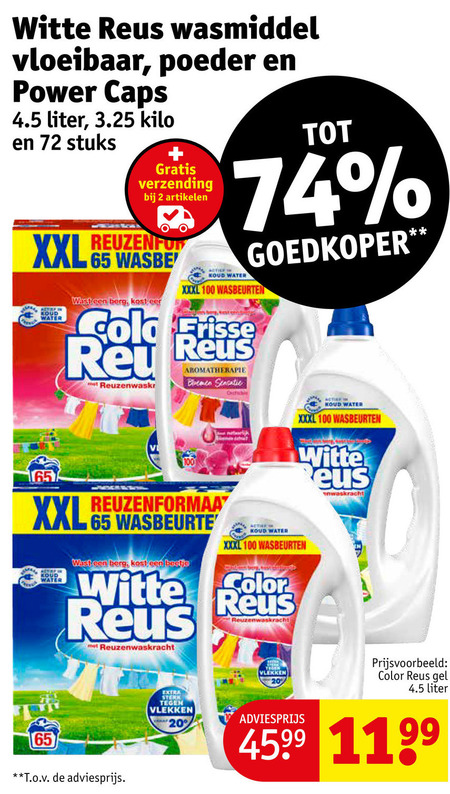 Color Reus wasmiddel folder aanbieding bij Kruidvat - details