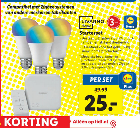 smart ledlamp folder aanbieding bij Lidl - details