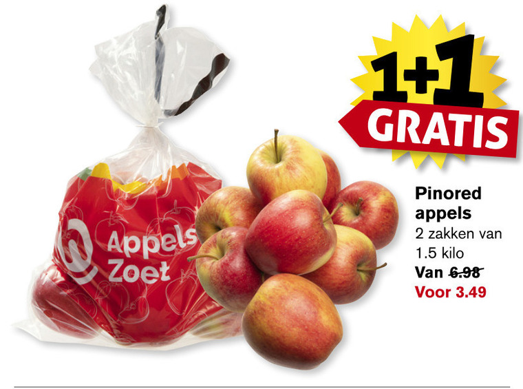 appels folder aanbieding bij Hoogvliet - details