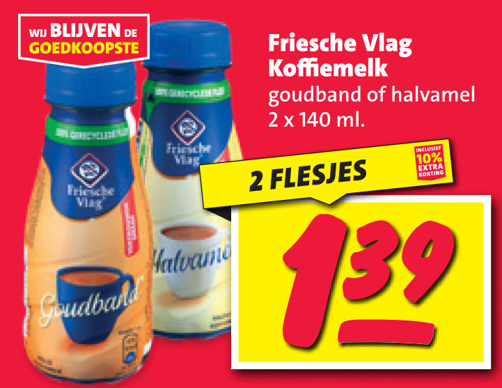 Friesche Vlag koffiemelk folder aanbieding bij Nettorama - details