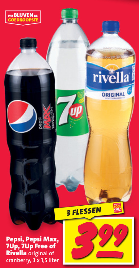 7-Up frisdrank, cola folder aanbieding bij Nettorama - details