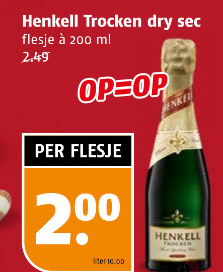 Henkell champagne sparkling wijn folder aanbieding bij Poiesz - details
