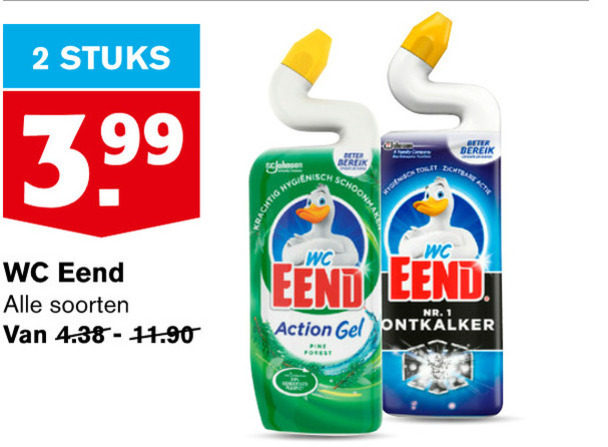 WC Eend toiletreiniger, toiletblok folder aanbieding bij Hoogvliet ...