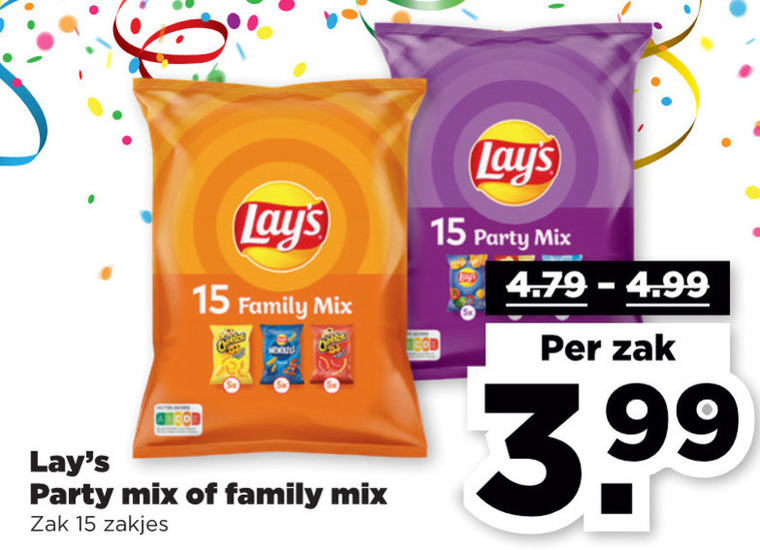 Lays chips folder aanbieding bij Plus - details