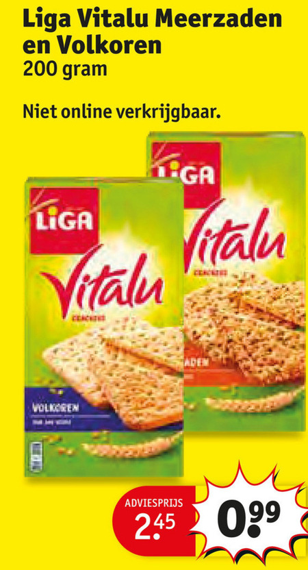 Liga crackers folder aanbieding bij Kruidvat - details