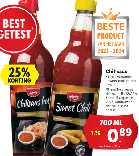 chilisaus folder aanbieding bij Lidl - details