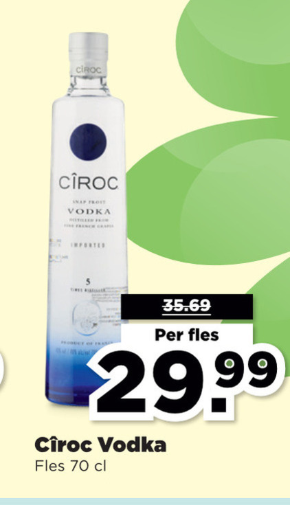 Ciroc wodka folder aanbieding bij Plus - details