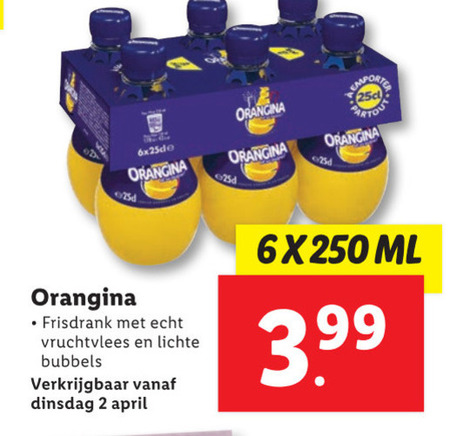 Orangina frisdrank folder aanbieding bij Lidl - details