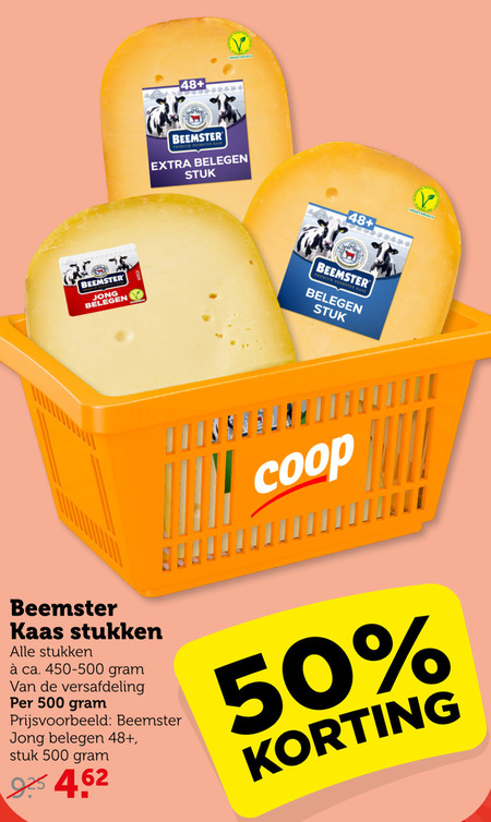 Beemster kaas folder aanbieding bij Coop - details