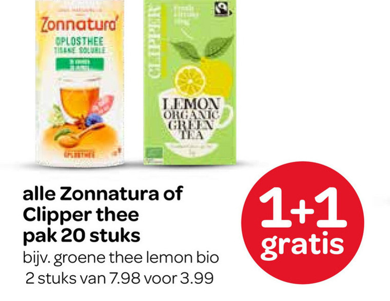 Clipper thee folder aanbieding bij Spar - details