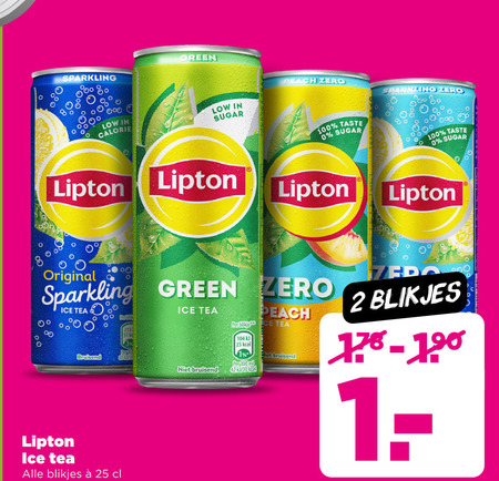 Lipton ice tea folder aanbieding bij Plus - details