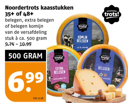 Noordertrots kaas folder aanbieding bij Poiesz - details